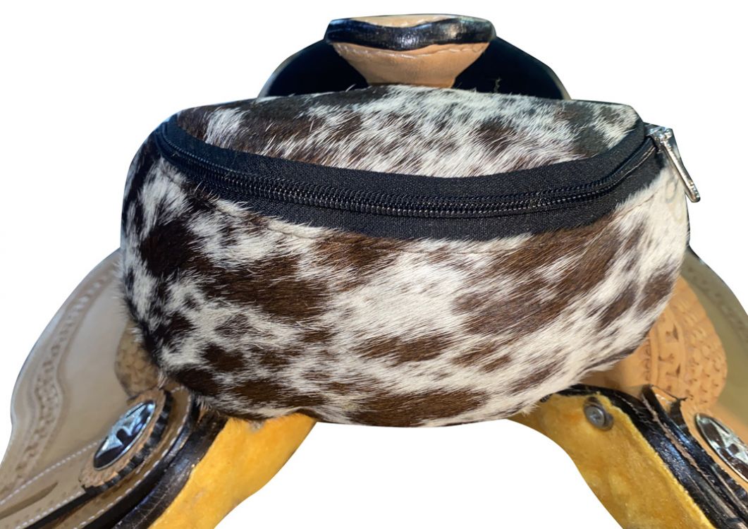Shiloh Stables and Tack: Showman ® Hair on Cowhide Saddle Pouch ...