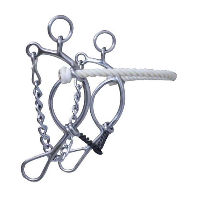 Shiloh Stables and Tack: Showman ® stainless steel rope nose gag bit ...