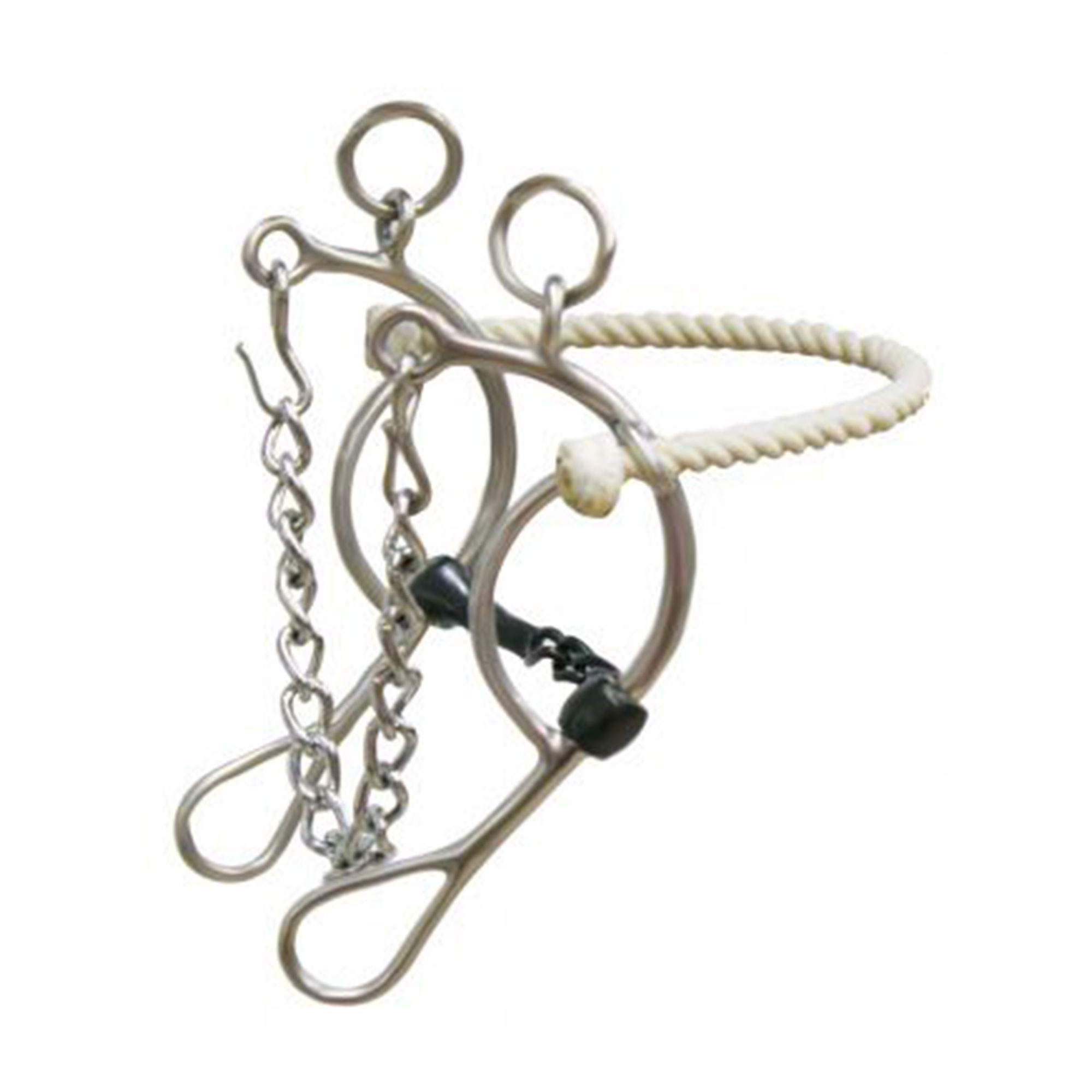 Shiloh Stables and Tack: Showman ® stainless steel rope nose gag bit ...