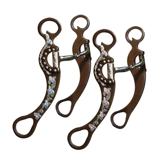 Shiloh Stables and Tack: Showman ® brown steel bit with engraved silver ...