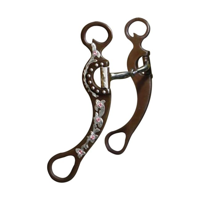 Shiloh Stables and Tack: Showman ® brown steel bit with engraved silver ...