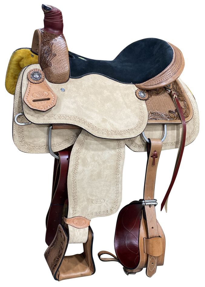 Shiloh Stables and Tack: 16" Circle S Roper Western Saddle with floral ...