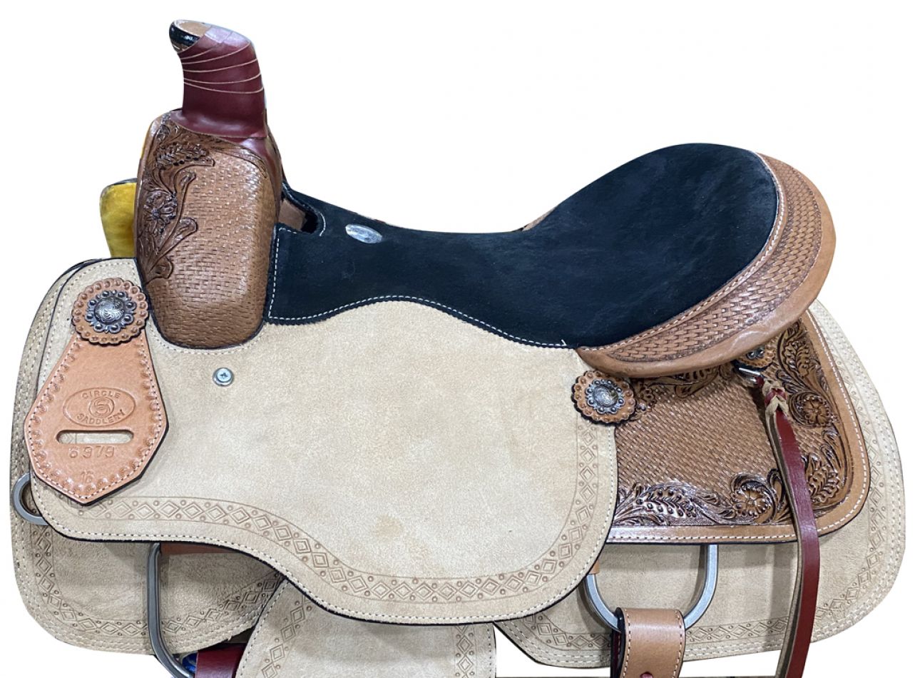 Shiloh Stables and Tack: 16" Circle S Roper Western Saddle with floral ...