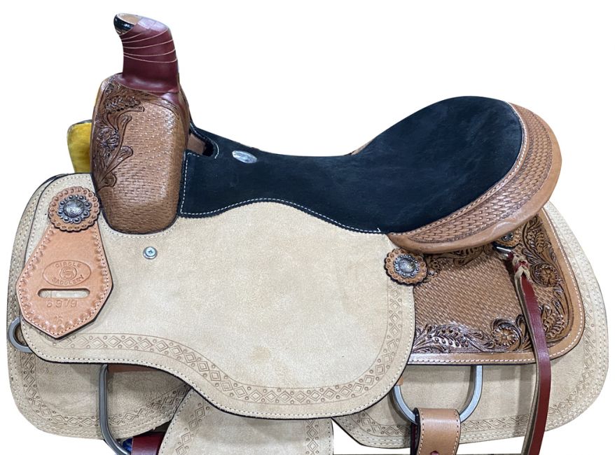 Shiloh Stables and Tack: 16" Circle S Roper Western Saddle with floral ...