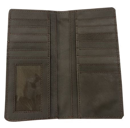 Shiloh Stables and Tack: This long bi-fold wallet has a western style ...